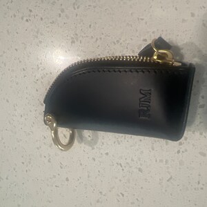 Handmade Leather Zipper Car Key Case,key Bag,leather Key Holder,leather ...