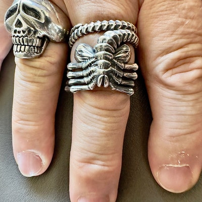 MR. Giger Inspired , Alien Facehugger Ring, Facehugger, Chestburster ...