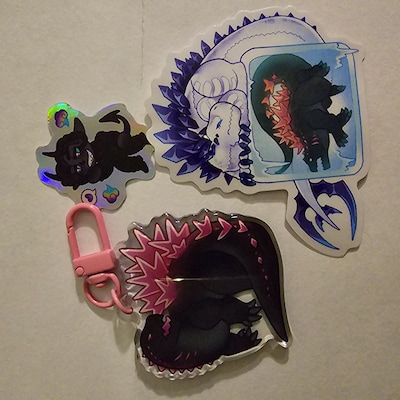 Fear and Hunger Termina God Vinyl Stickers Rher, Gro-goroth, Sylvian ...