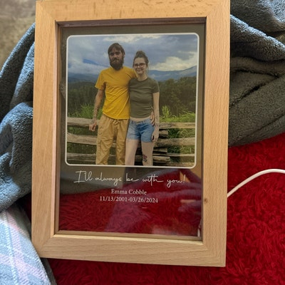 Acrylic Picture Frame With Light, Personalized Stand, Christmas Gifts ...