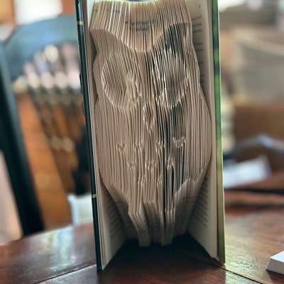OWL Book Fold Pattern 2 Different Sizes Included 378 and 422 Pages Diy ...