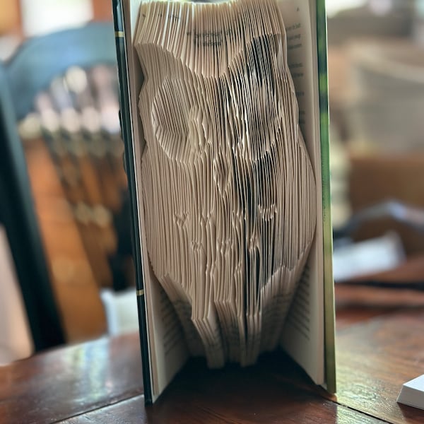 OWL - Book Fold Pattern - 2 Different Sizes Included 378 and 422 Pages ...