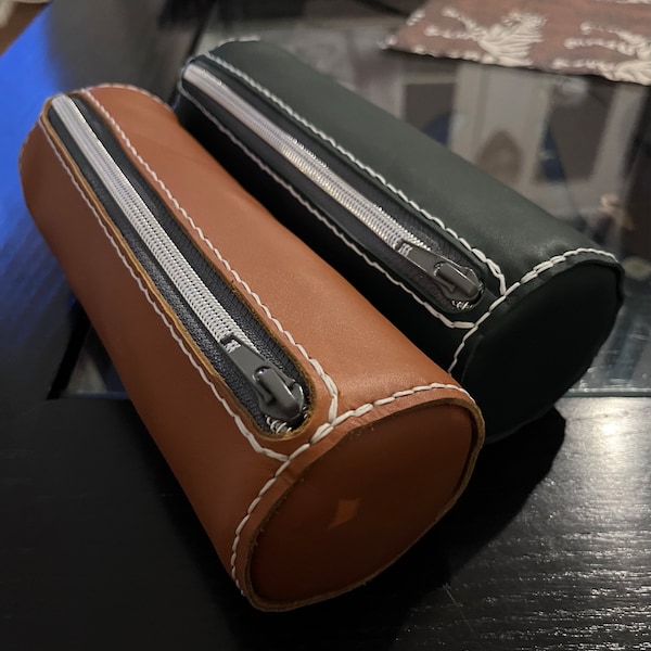Round Pencil Case - PDF Pattern for Leather - Etsy