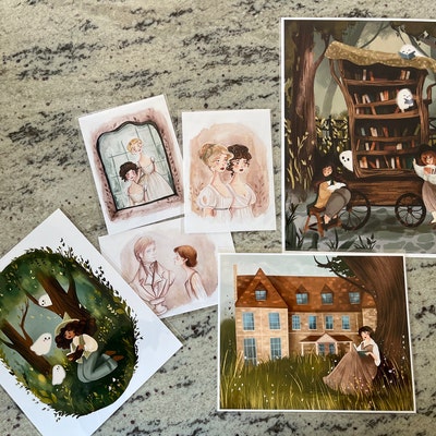 Regency Reading Witch Illustration Art Print - Etsy