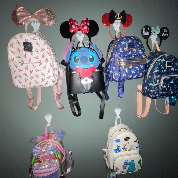 1" Mouse Ear/bag Wall Hook, Mouse Ear/bag Display, Headband/bag Hanger ...