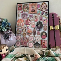 Pin Badge Display Metal-frame, Enamel Pin Display Box for Collector ...