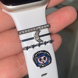 Smartwatch Band Silver Infinite Heart and Key Stackable Jewelry Ring ...