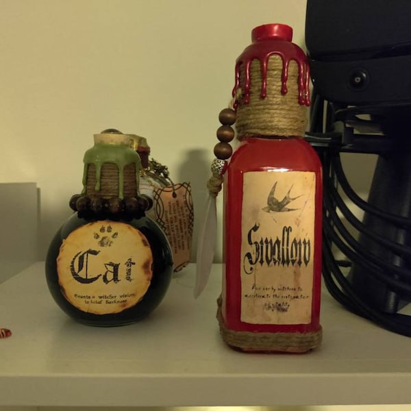 The Witcher CAT Decorative Magic Potion Bottle With Interactive ...
