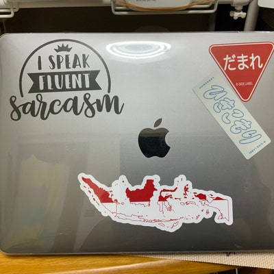 Indonesia Map Sticker Flag for Laptop Book Fridge Guitar Motorcycle ...