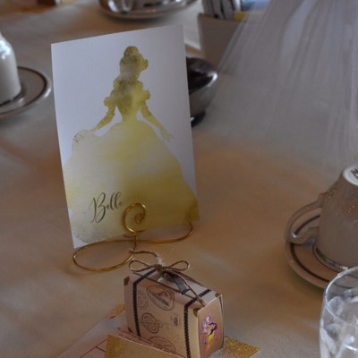 Set of 8 Large Wire Infinity Bow Table Number Holders, Black, Gold and ...