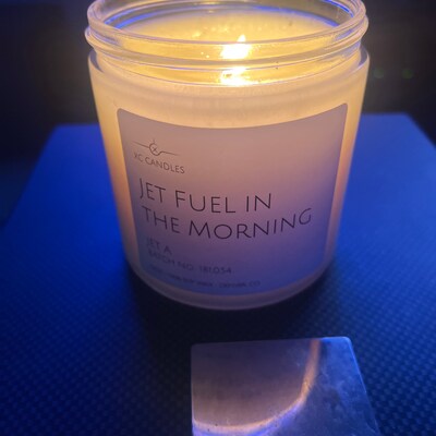 JET FUEL in the MORNING Airplane Candle, Jet Fuel Candle, Pilot Gift - Etsy