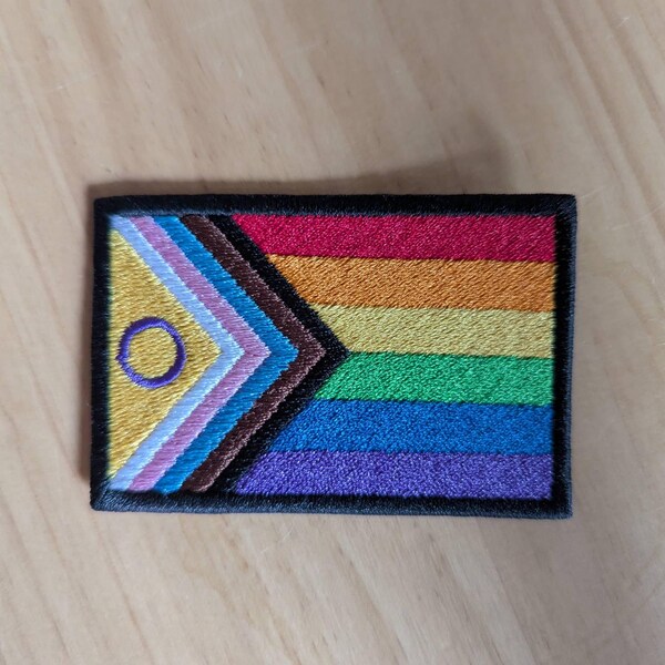 Queer Pride Flag Embroidered Patch. Iron On, Velcro or Sew on Options ...