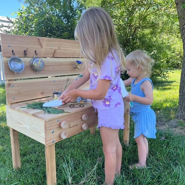 Mud Kitchen, Water Sand Table, Sensory Table, Ikea Flisat, Ikea Trofast ...