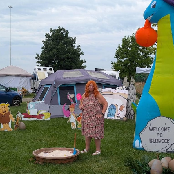 Flintstones Cutout Cardboard Backdrop | Birthday Sign Yard | Event and ...