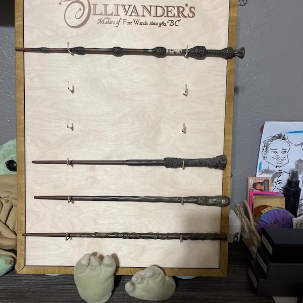 Wand Custom Display Wall Mount, Wizard Wand Holder, Wand Holder Wall ...