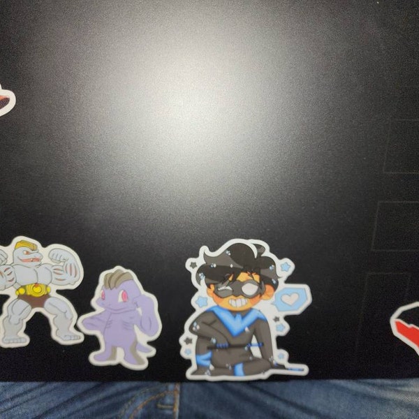 Nightwing 4" Sticker / 2" Double-sided Acrylic Charm - Etsy