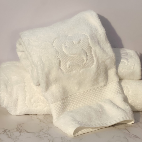 Embossed Monogram Towel Machine Embroidery Designs A-Z Assorted Sizes ...