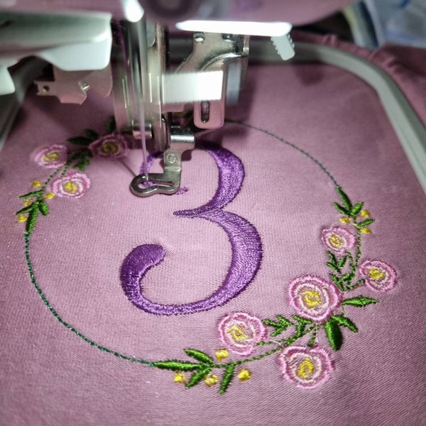 Monogram Frame Embroidery Designs - Flower Embroidery Design Machine ...