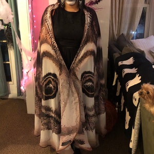 Purple cape damasc cloak with hood long hooded cape Medieval | Etsy