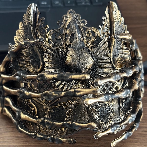 Bird Skull Mask, Gothic Masquerade Mask for Her, Blind Mask, Witch Mask ...