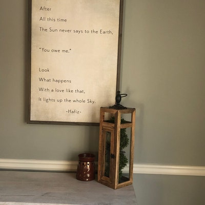 Personalized, Book Quote Sign, Framed Book Quote Wall Art, Farmhouse ...