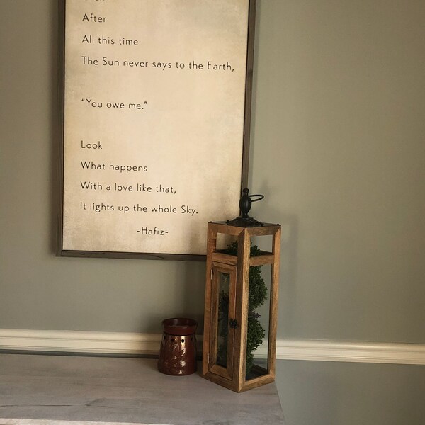 Personalized, Book Quote Sign, Framed Book Quote Wall Art, Farmhouse ...