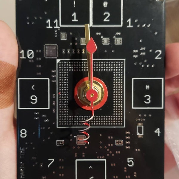 Clock Hours Face on Dbl Cds on 80’s Vintage Circuit Board Clock, Boards ...
