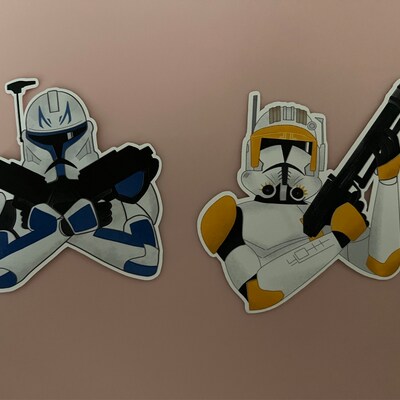 Captain Rex and Commander Cody Waterproof Stickers - Etsy