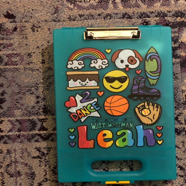 Handpainted Personalized Clipboard Case, Clipboard Case, Clipcase for ...