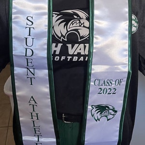 A Custom Satin Graduation Sash & Stoles Graduation Gifts Satin Grad ...