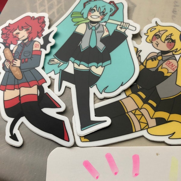 Baka Baka Baka! Vocaloid Triple Baka Stickers - Etsy