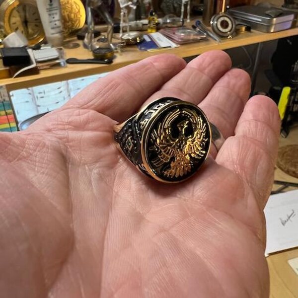 Duke Leto Atreides Dune Signet Ring - Fan Recreation Replica - Gold ...