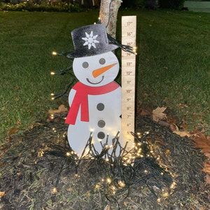 Snowman Snow Measuring Sticks Instant Download, 4 Design Files, DIY Kit ...