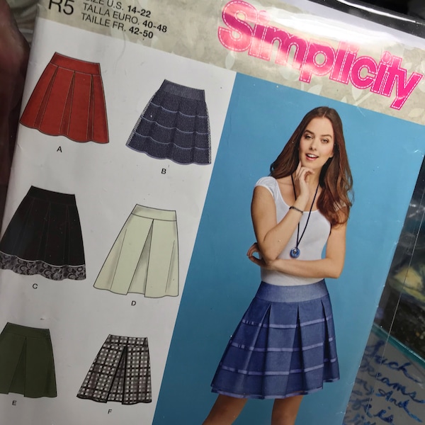 Butterick 4159 Easy A Line Mini Skirt Pattern Glamour Collection Choose ...