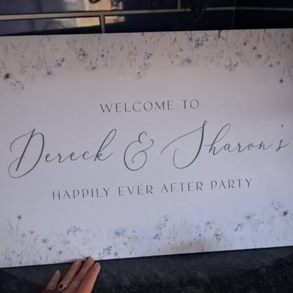 A1, A2 or A3 Minimalist Seating Plan Wedding Welcome Sign - Table Plan ...