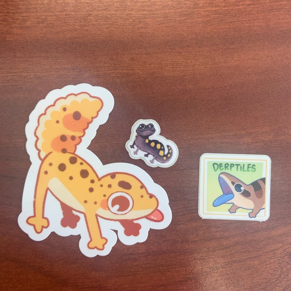 Pet Reptile Stickers (full Set of 12 Vinyl Stickers) for Laptops, Water Bottles, Notebooks - Etsy