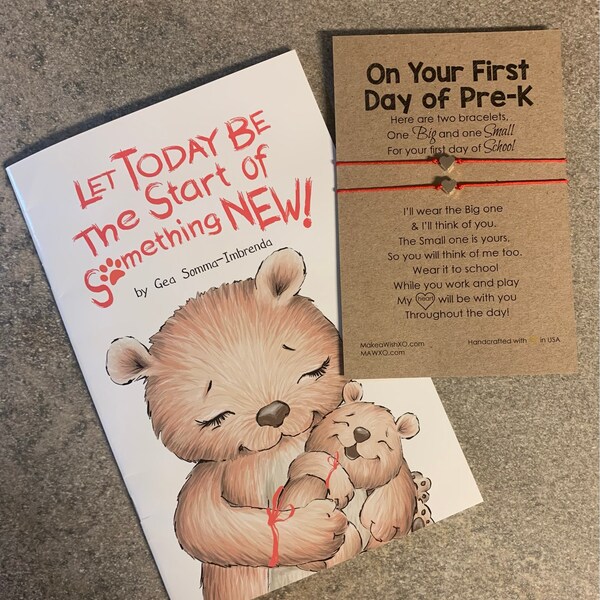 First Day of Pre-k Bracelet, Back to School Bracelet, First Day of ...