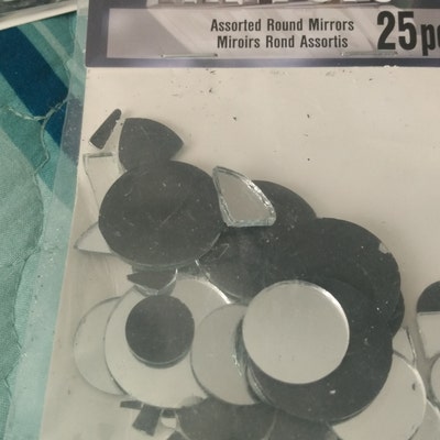 Small Mini Round Craft Mirrors Bulk Assortment 1/2, 3/4 & 1 Inch 100 ...