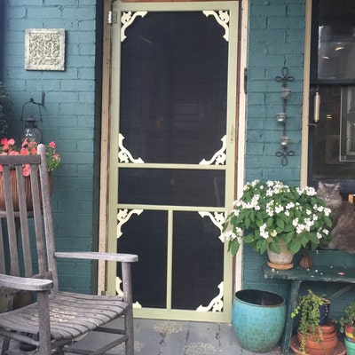 Four 4 Victorian Gingerbread Screen Door Brackets 6 - Etsy