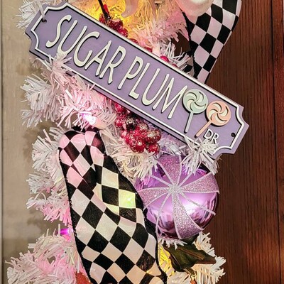 Candy Land Road Signs / Tray Decor / Sweet Shop / Winter Decor / Tiered ...