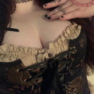 Renaissance Corset Bodice Stays in Black and Gold Paisley - Etsy