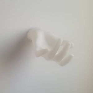 Wall Mounted Hand Hook, Grabbing, Male Gesture, Silk Blue, Matte Finish ...