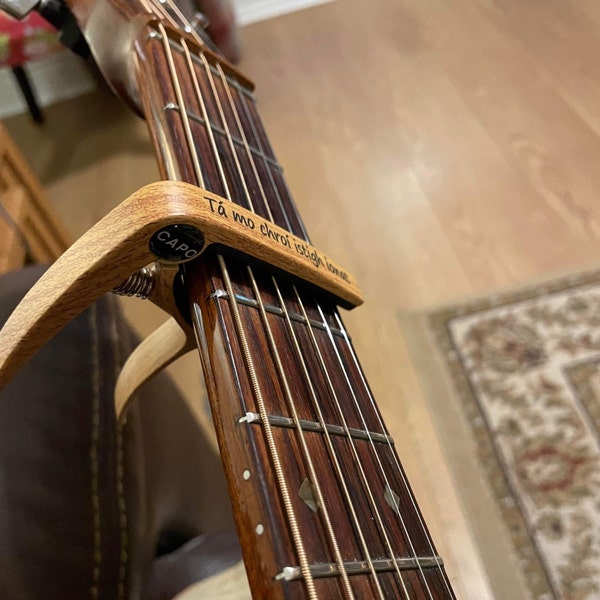 Personalized Guitar Capo, Custom Message, Valentines Gift, Birthday ...