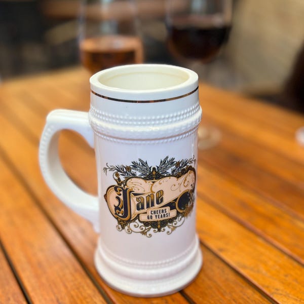 Personalized Vintage Style Beer Stein Customizable Mug for Groomsmen ...