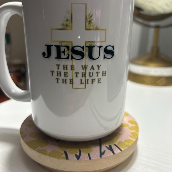 JESUS & TEA Two-tone Coffee Mugs, 15oz - Etsy