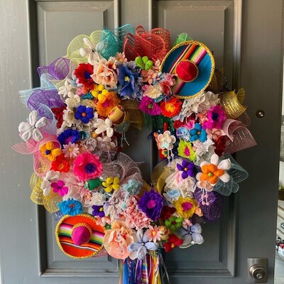 Fiesta Wreath, Fiesta San Antonio 2020, Viva Fiesta Wreath, Cinco De ...
