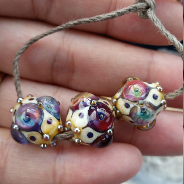 Lampwork Beads by Stephanie Mccain, Glass Pendant, Handmade Lampwork ...
