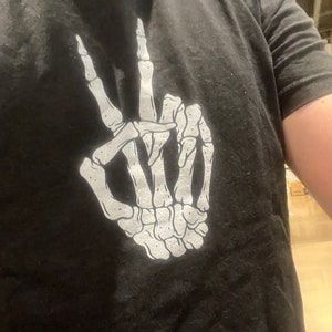 I Love You Sign Language Skeleton Hand Unisex Embroidered Sweatshirt ...