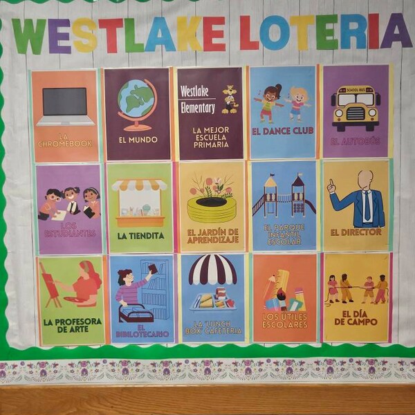 Classroom Bulletin Board Borders, Spanish Classroom Decor, Bulletin ...