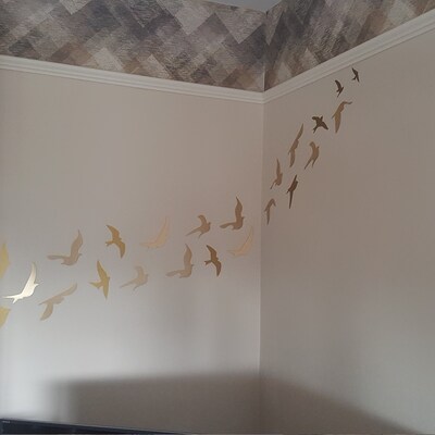 Bird Wall Art Brass 14 Pieces Black Metal Copper Steel - Etsy